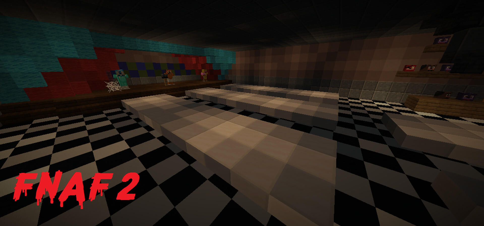 (FNAF) all of the maps! and funcional (FNAF 1, 2, 3 ,4 and 5) Minecraft Map