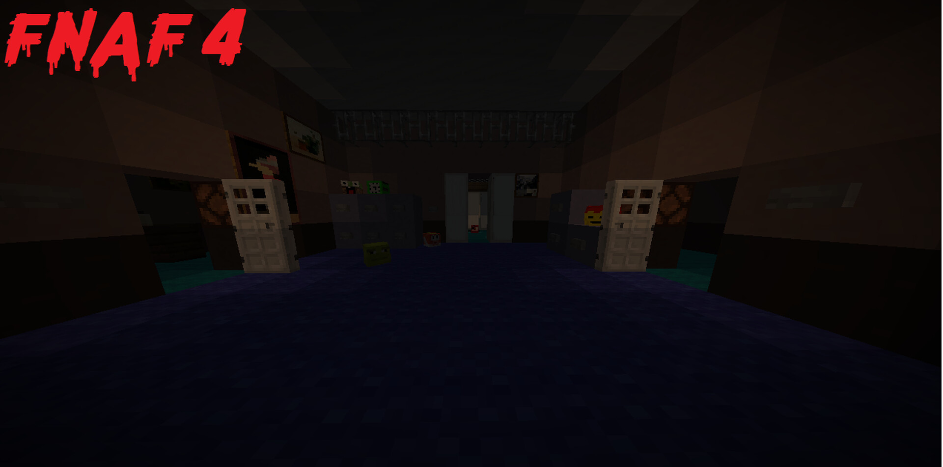 (FNAF) all of the maps! and funcional (FNAF 1, 2, 3 ,4 and 5) Minecraft Map