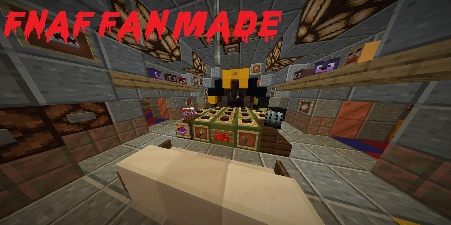 (FNAF) all of the maps! and funcional (FNAF 1, 2, 3 ,4 and 5) Minecraft Map