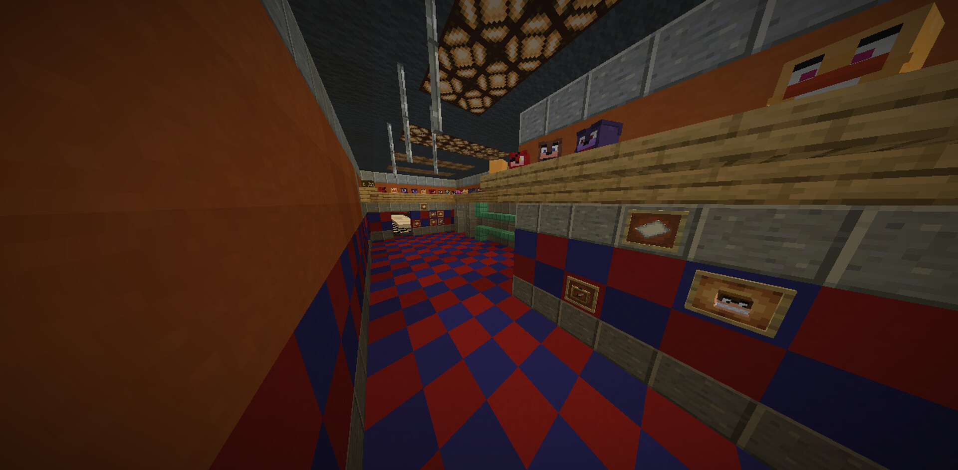 (FNAF) all of the maps! and funcional (FNAF 1, 2, 3 ,4 and 5) Minecraft Map