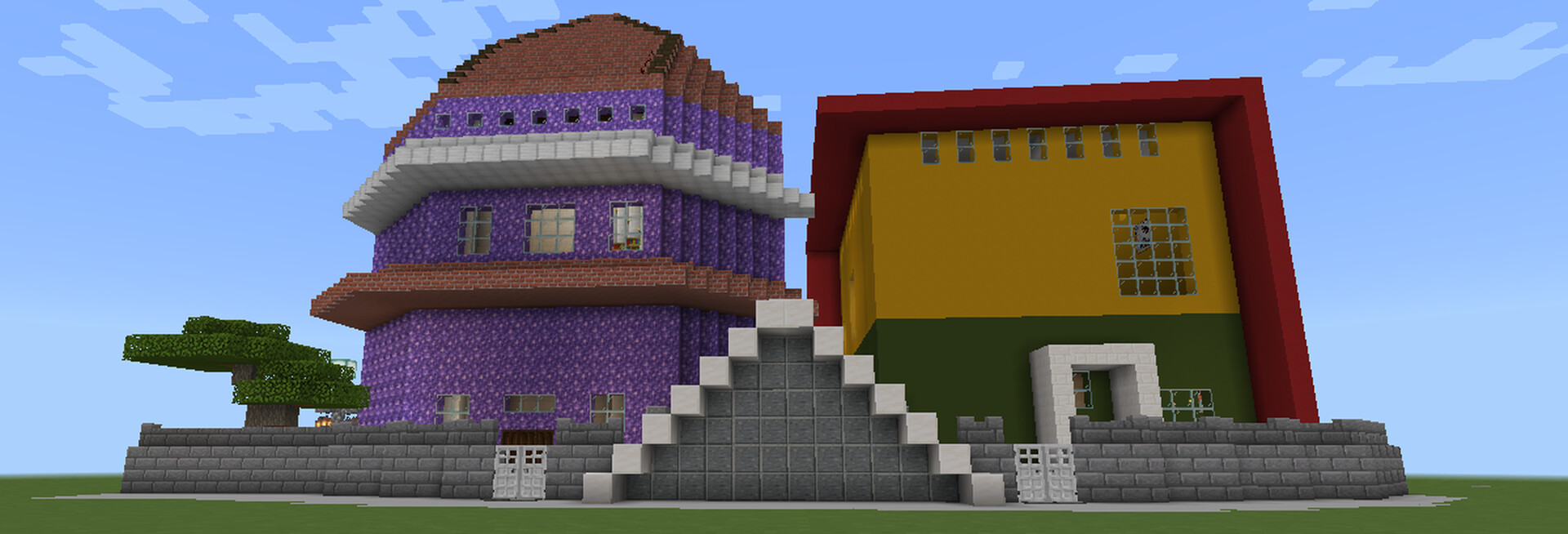 The House Cone Crystal and Modern New House Minecraft Map