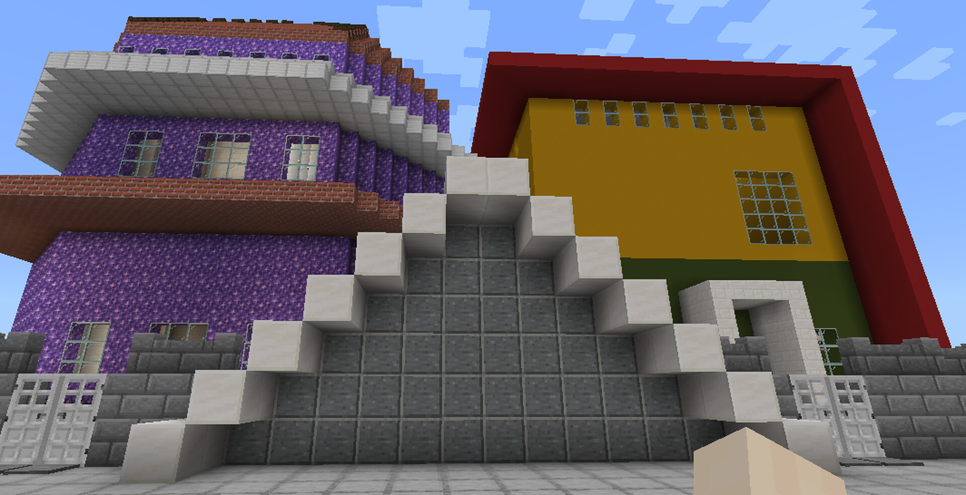 The House Cone Crystal and Modern New House Minecraft Map