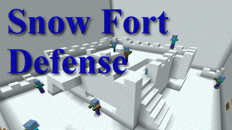 Snow Fort Defense | Zombie Defense Minecraft Map