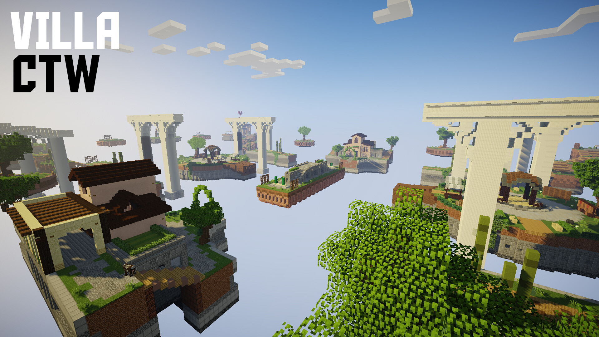 (1.8.9)(Capture The Wool, CTW) Villa Minecraft Map