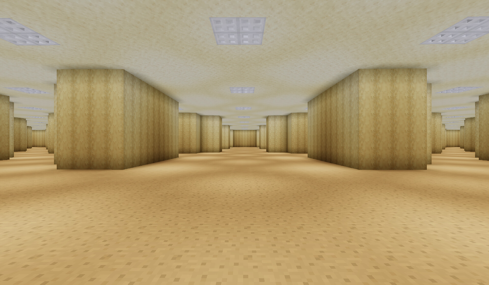 The door to Backrooms Minecraft Map
