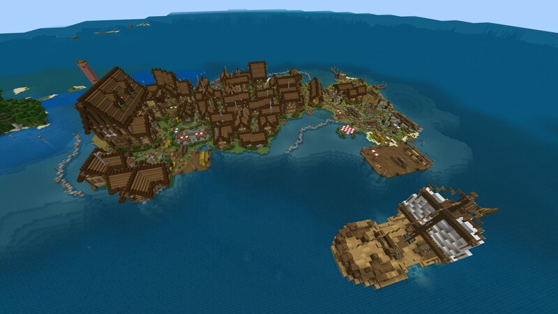 Fishing Port City Minecraft Map
