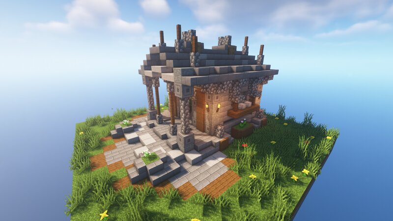 Medieval Small Mausoleum [1.12+ Download] Minecraft Map