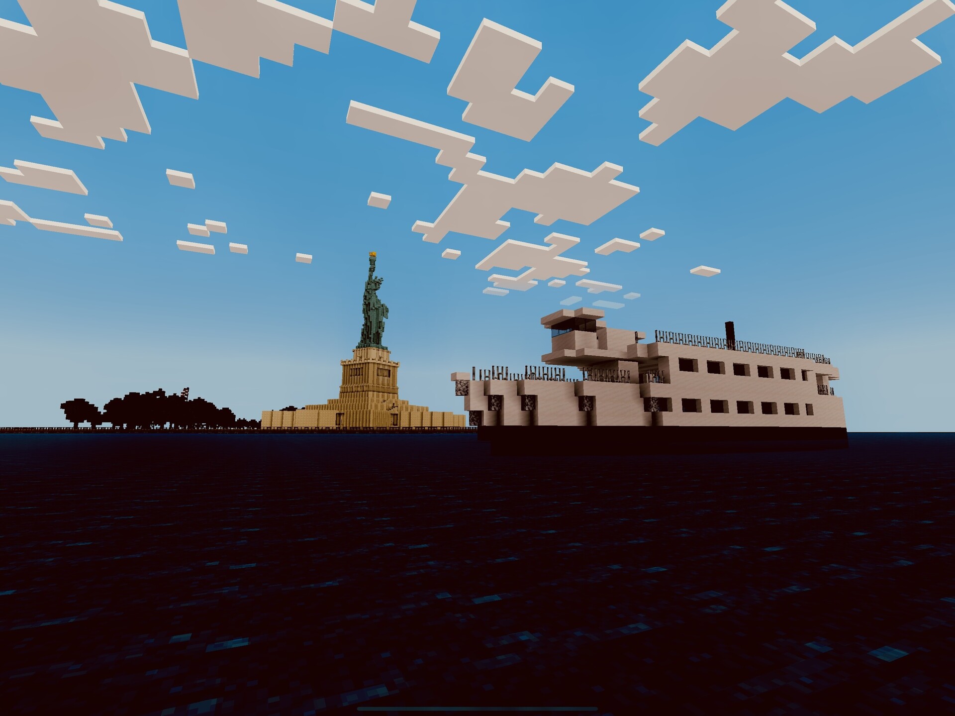 1:1 Liberty and Ellis Island in New York Harbor (Bedrock Downloadable ...