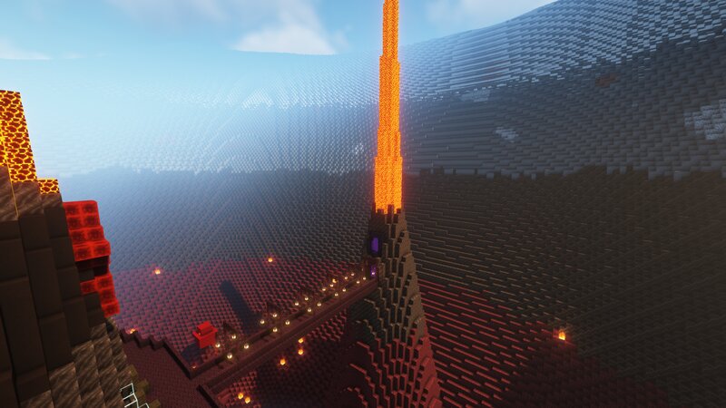 Volcano Base Minecraft Map