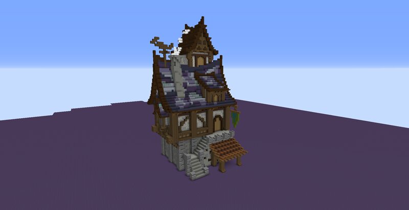 Purple house. Minecraft Map