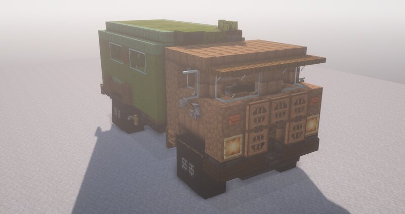 GAZ-66 with kung (Download) Minecraft Map