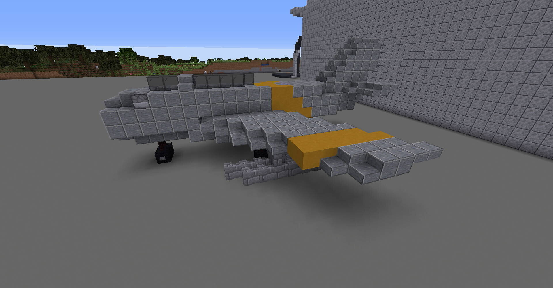 North American F-86 Sabre scale 2:1 Minecraft Map