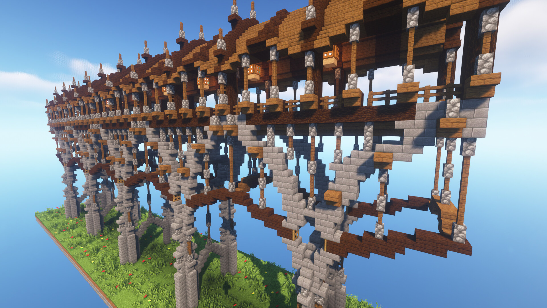 Medieval Big Bridge [1.12+ Download] Minecraft Map