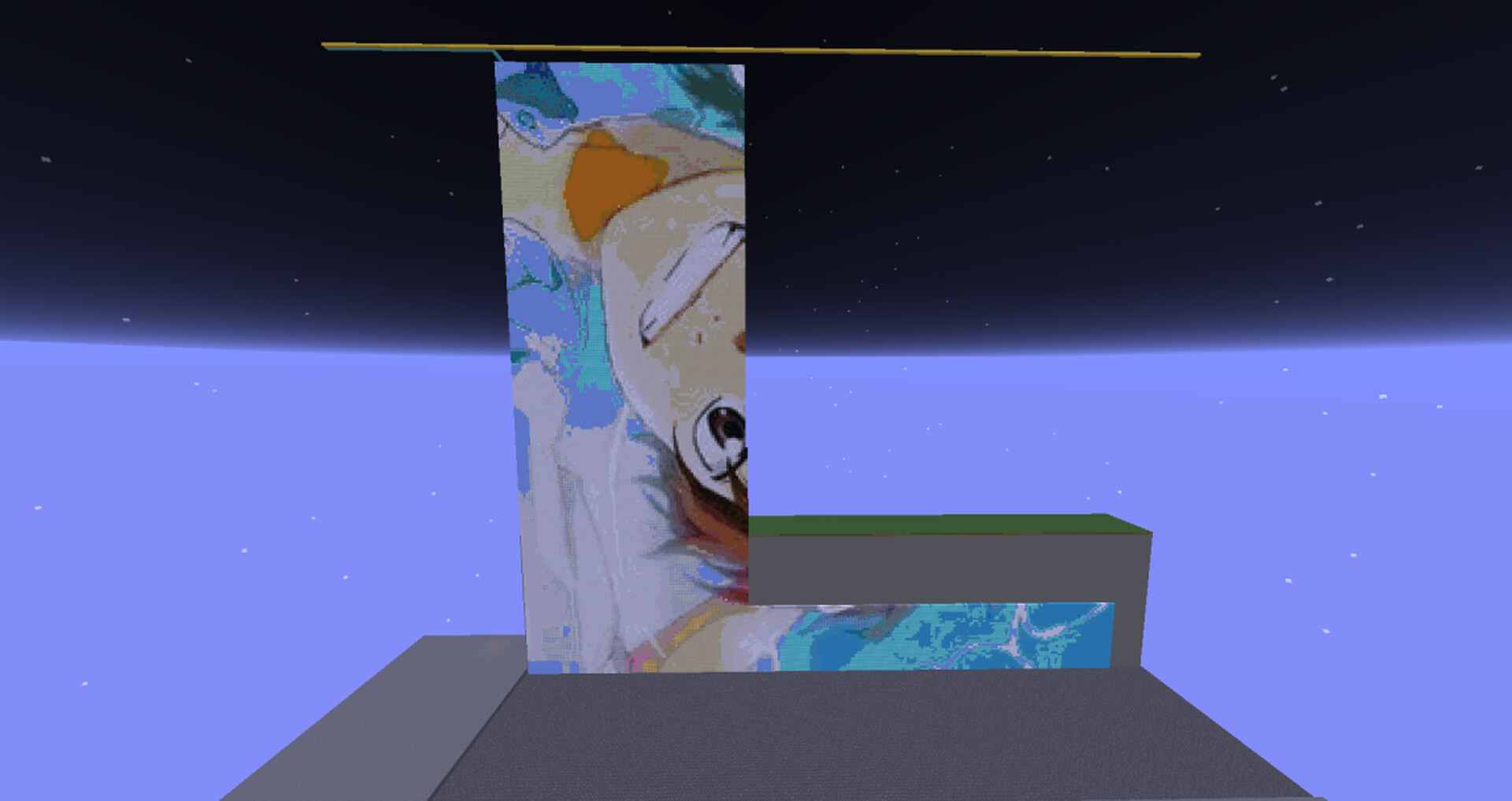 Pixel art arcade + Big (WIP) Minecraft Map