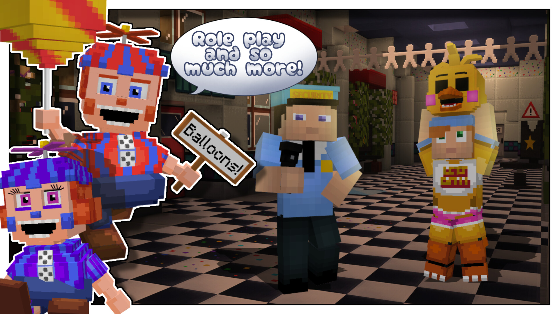 [1.18.1] FNaF Vanilla 3D |Improved Freddy Fazbear's Pizzeria| RP + Own ...