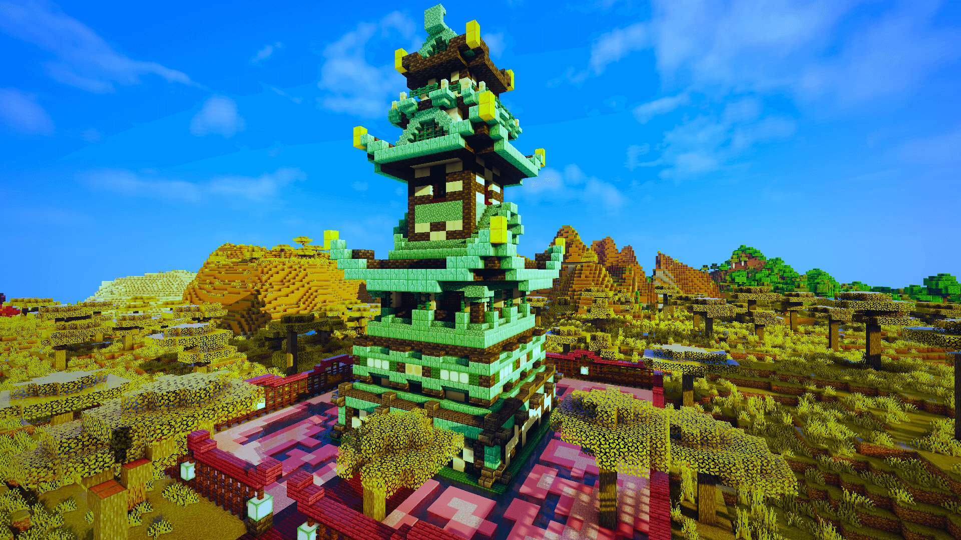 Japanese Temple Minecraft Map