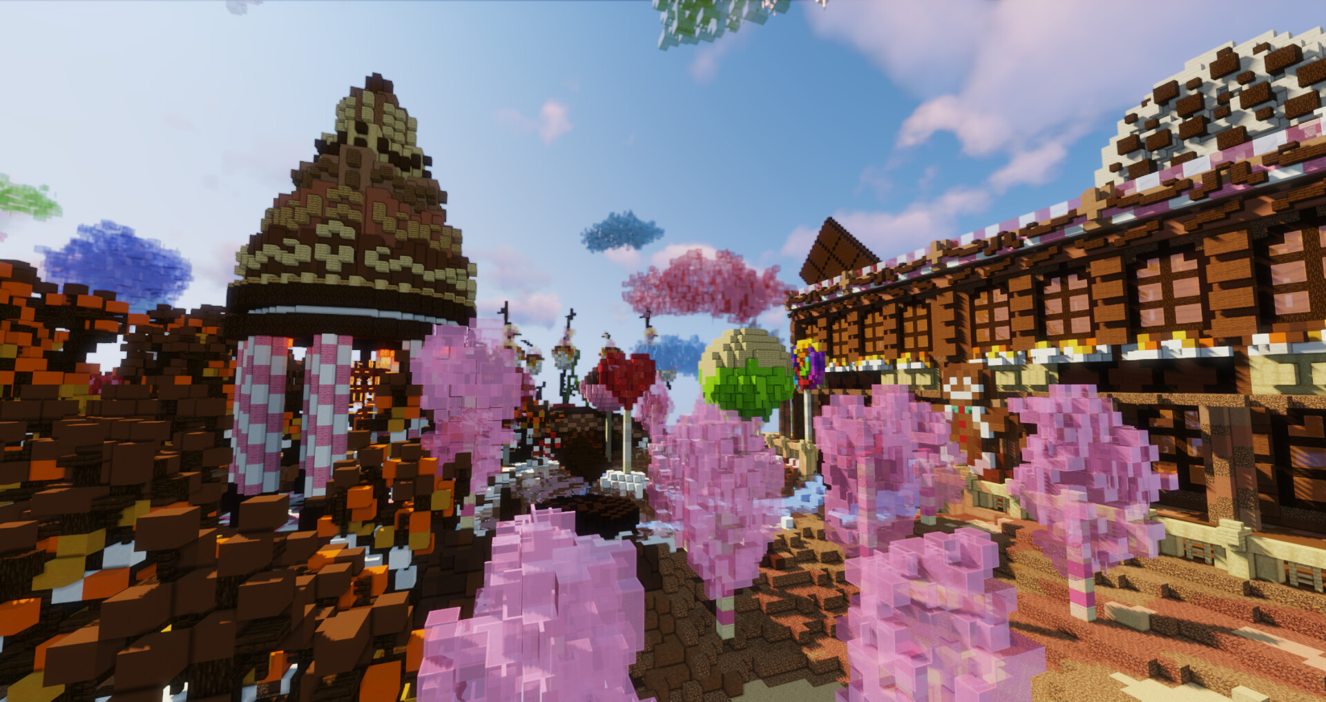 Chocolate World Race Track. Minecraft Map