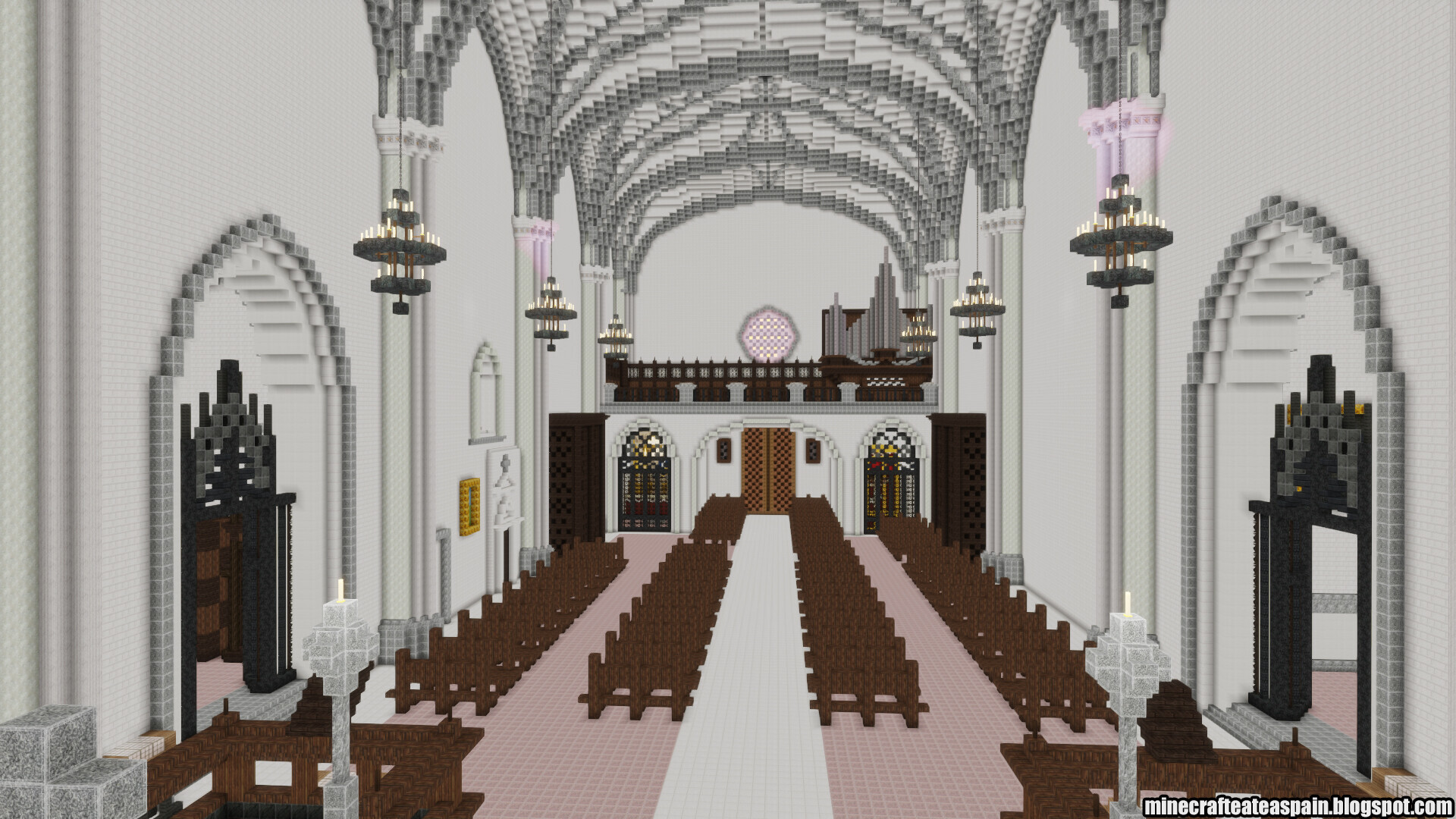 Minecraft replica: Cathedral of Ciudad Real, Spain. (With Interiors ...