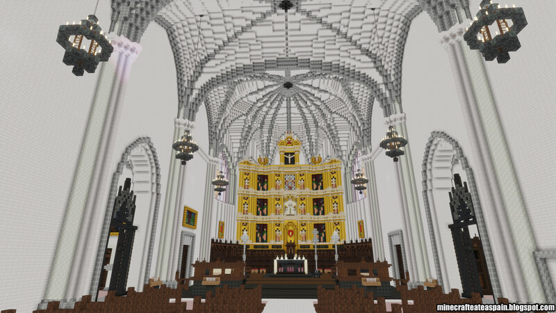 Minecraft replica: Cathedral of Ciudad Real, Spain. (With Interiors ...