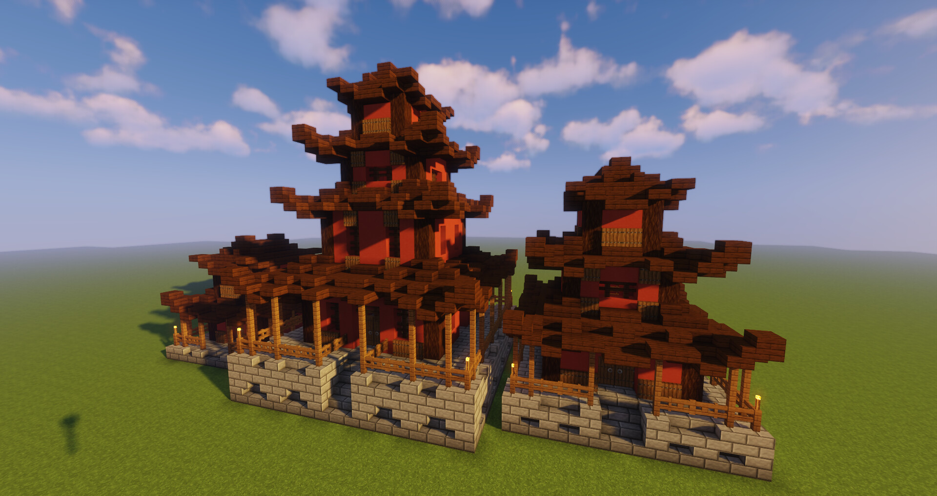 Houses in three different sizes Minecraft Map