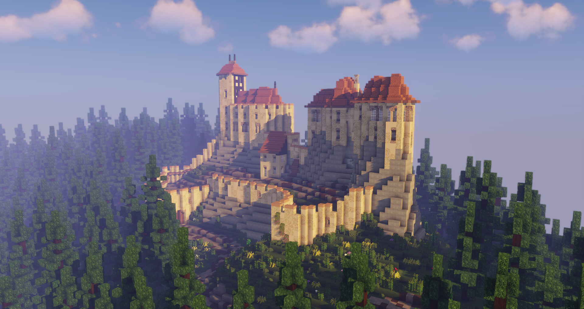 Lœwenstein Castle (Chateau du Lœwenstein) Reproduction in Minecraft ...