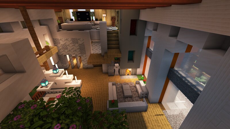 Luxurious Italian Villa [ interior ] Minecraft Map