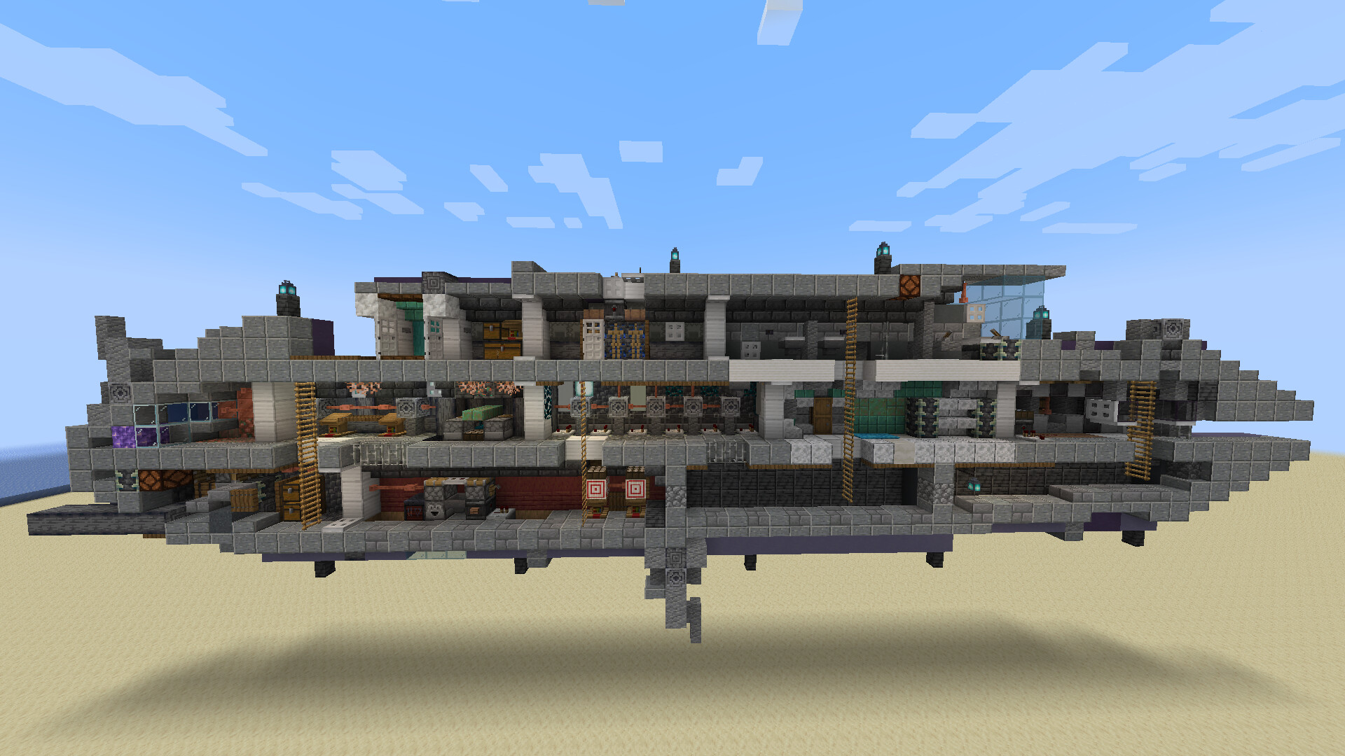 Submarine Azimuth from Barotrauma Minecraft Map