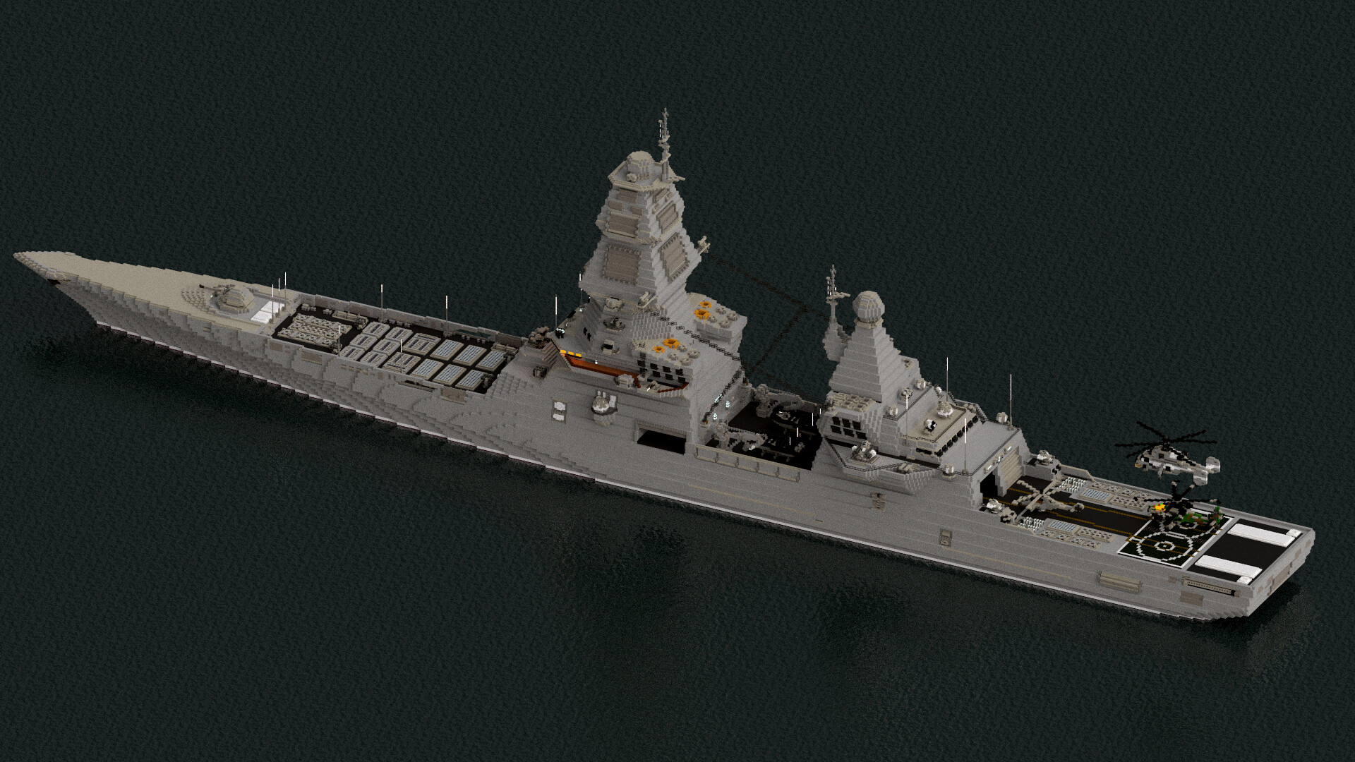 2:1 Scale Project 23560 Lider Class. Minecraft Map