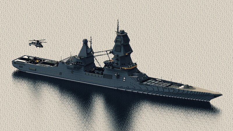 2:1 Scale Project 23560 Lider Class. Minecraft Map