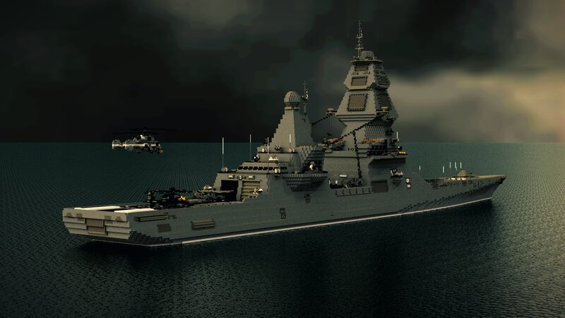 2:1 Scale Project 23560 Lider Class. Minecraft Map