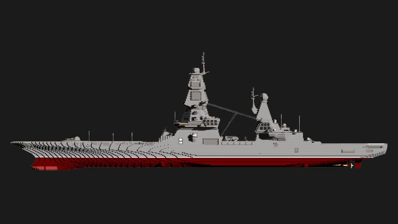 2:1 Scale Project 23560 Lider Class. Minecraft Map