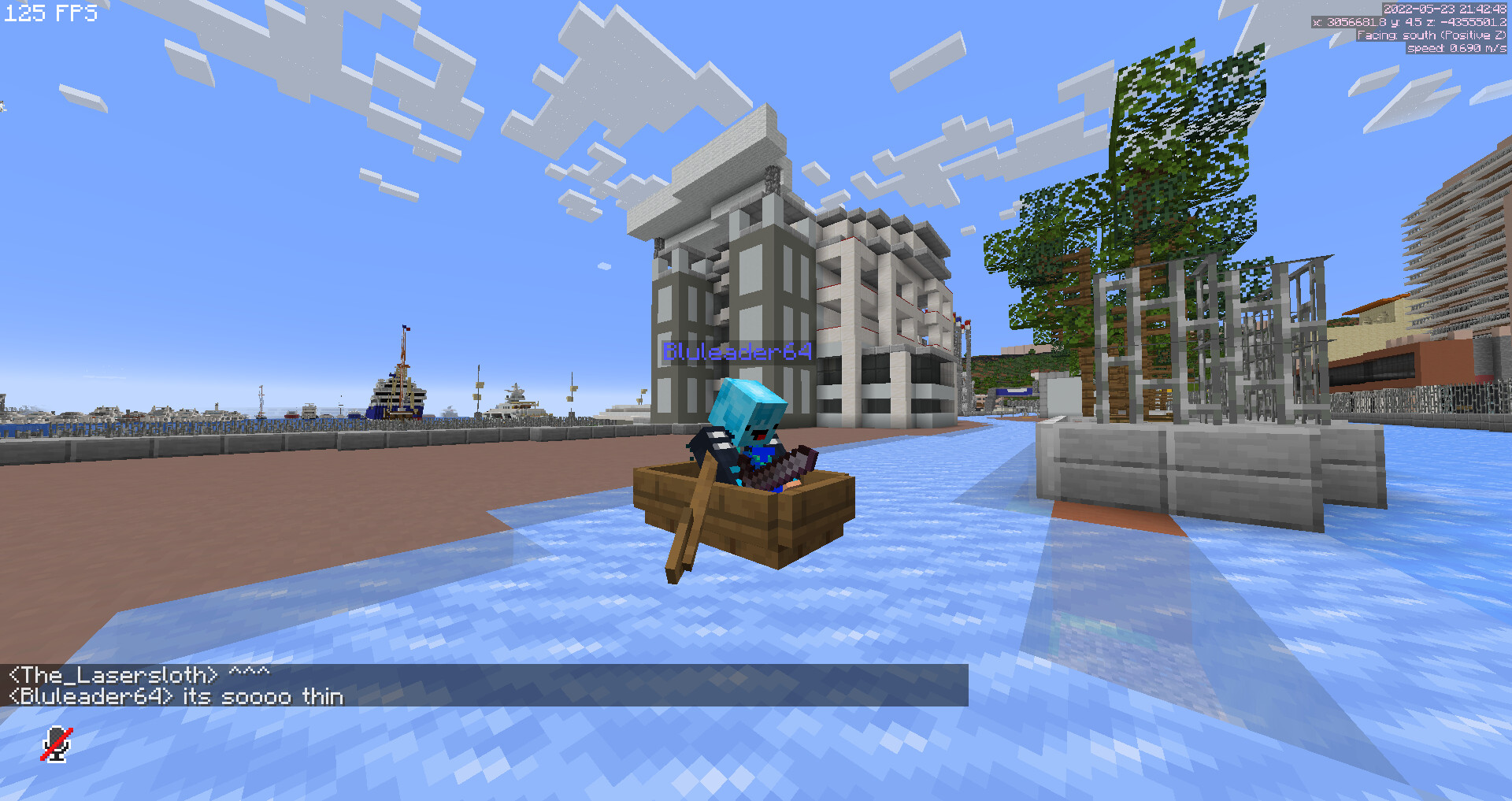 F1 Circuit de Monaco, 1:1 scale Ice boat racing track Minecraft Map