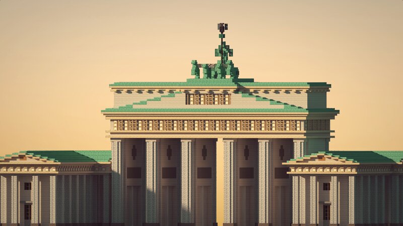 Repro - Brandenburg Gate, Berlin Minecraft Map