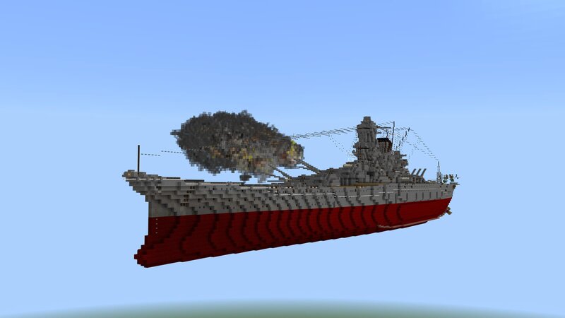 IJN Musashi 1942 (1:1 scale with download) Minecraft Map