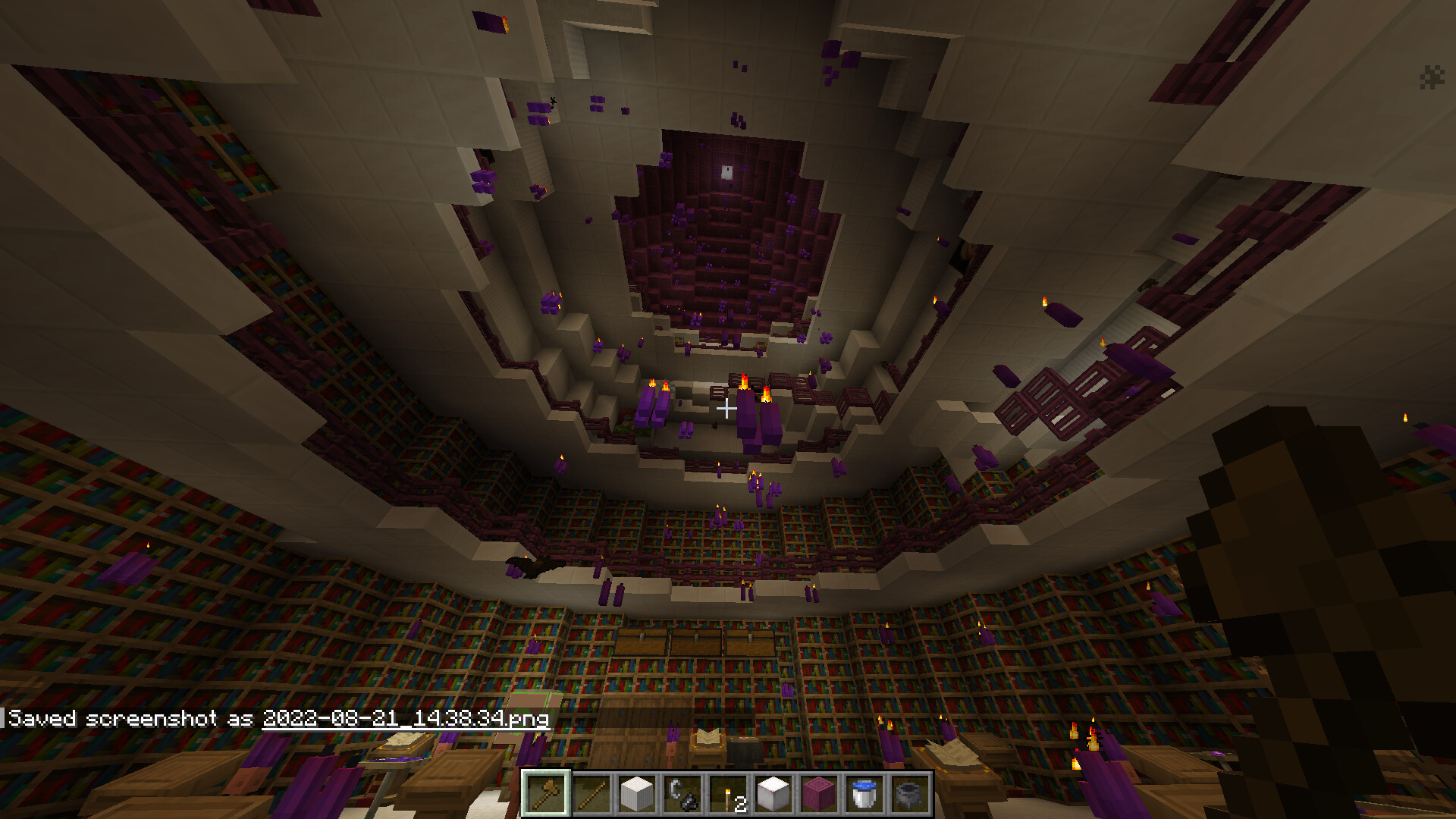 White enchanter / Librarian library tower with floating candles (mainly ...