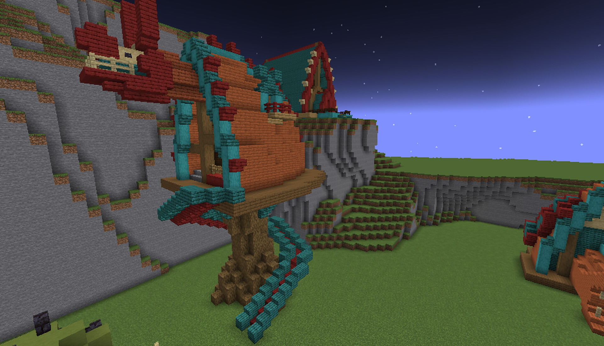 how to train your dragon: New berk Minecraft Map