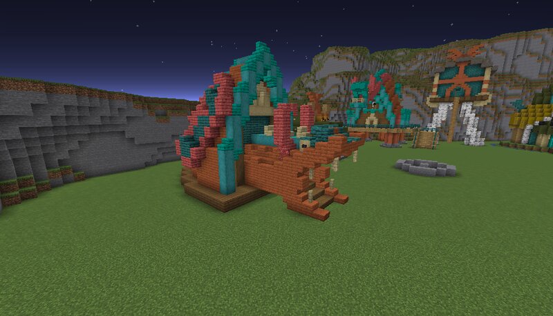how to train your dragon: New berk Minecraft Map