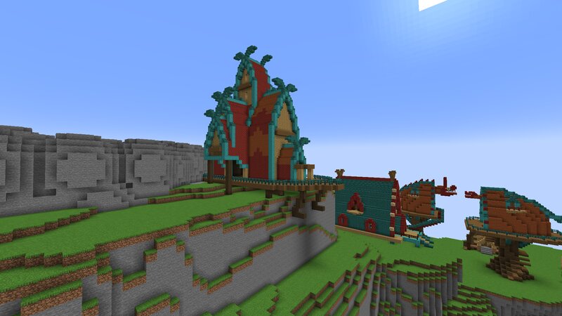 how to train your dragon: New berk Minecraft Map