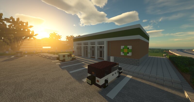 BP Gas Station | Builder's Forge Minecraft Map