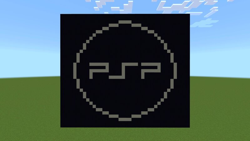 PSP logo in Minecraft Minecraft Map