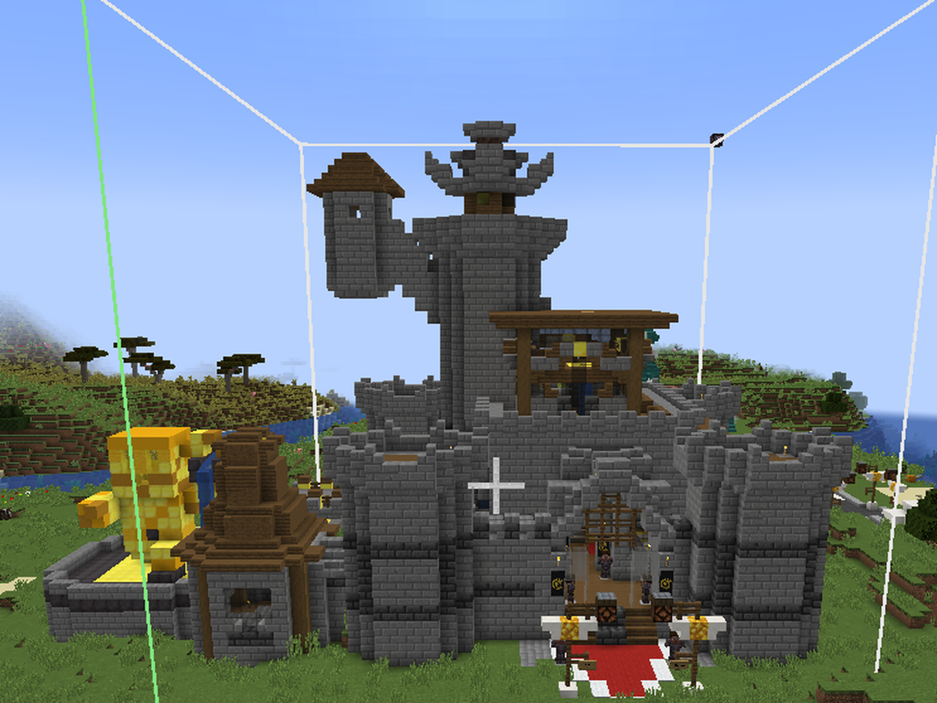 Noob Castle from my chaotic city Minecraft Map