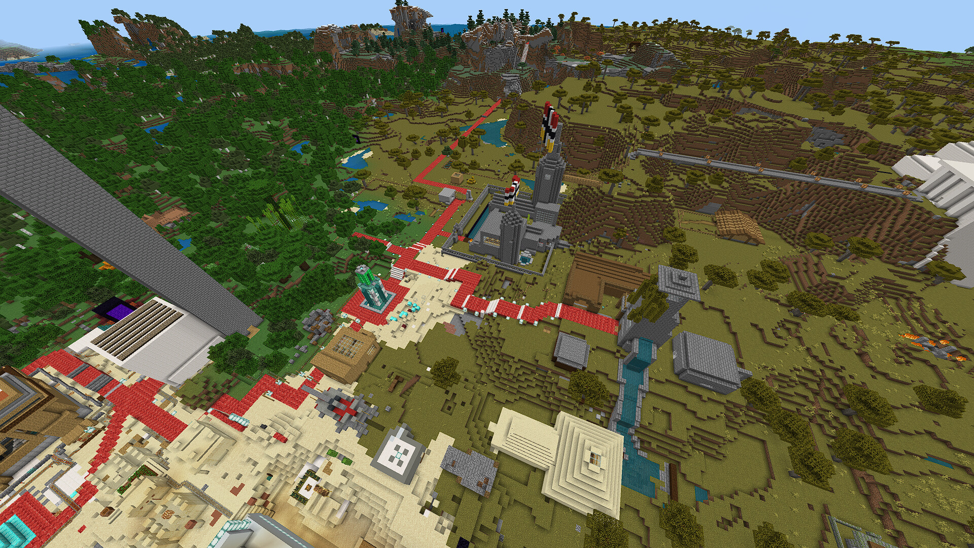 terracotta city Minecraft Map