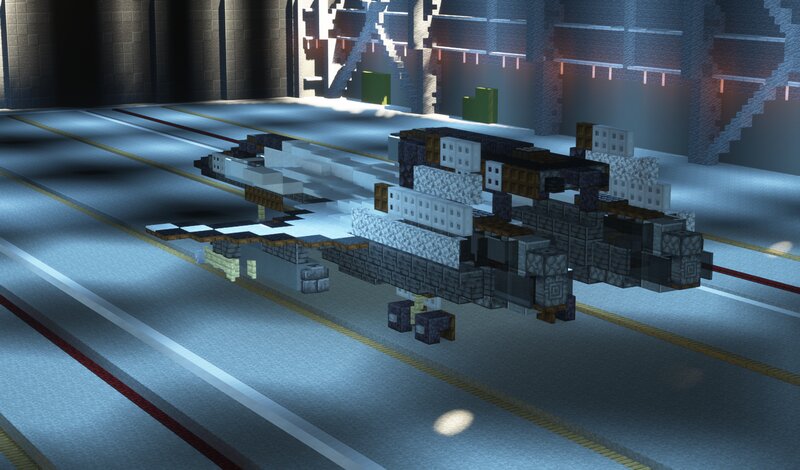 ADFX-02 from Ace Combat, 1.5:1 Scale. Minecraft Map