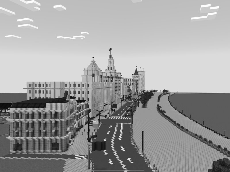 Historic Waterfront of Shanghai, China Minecraft Map