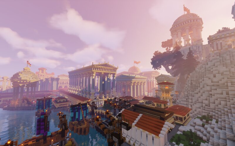 Roman Harbor Town Minecraft Map