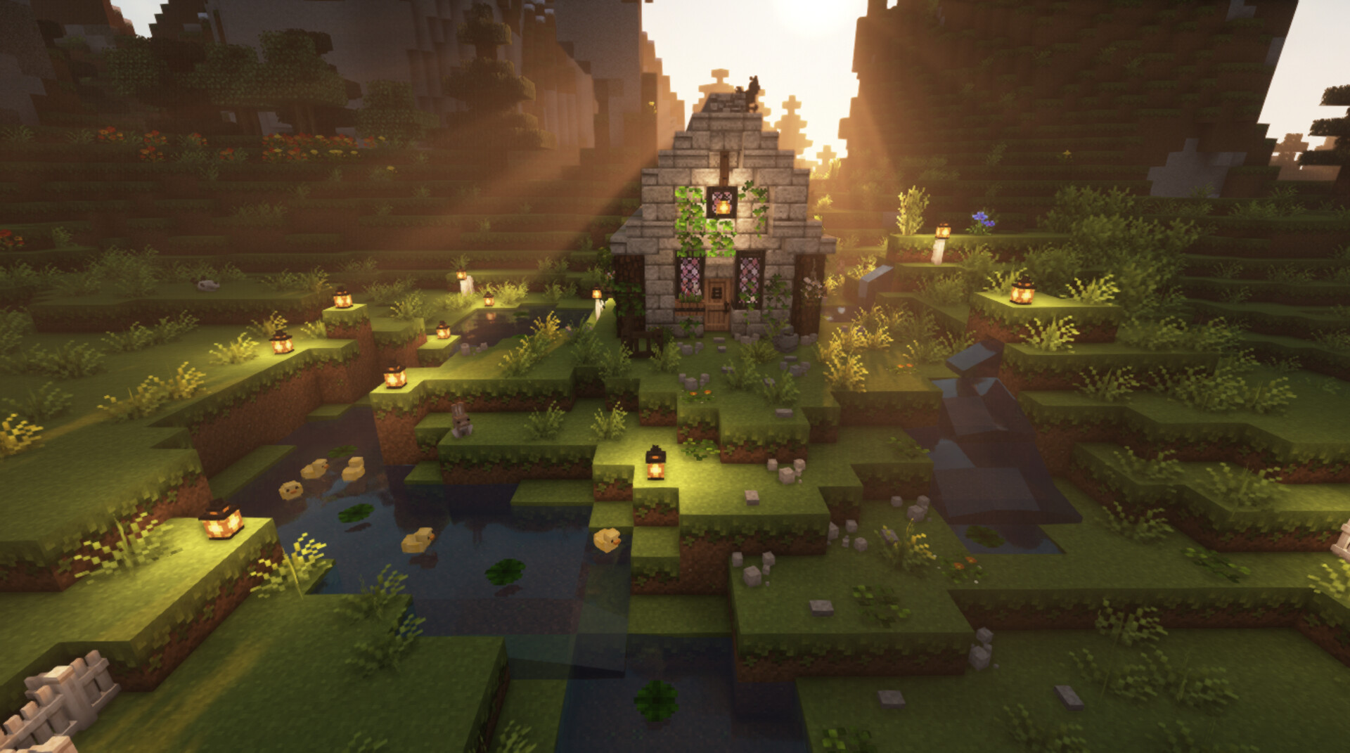 Tiny Cute Spring Cottage 🌱☘️🌷 Minecraft Map