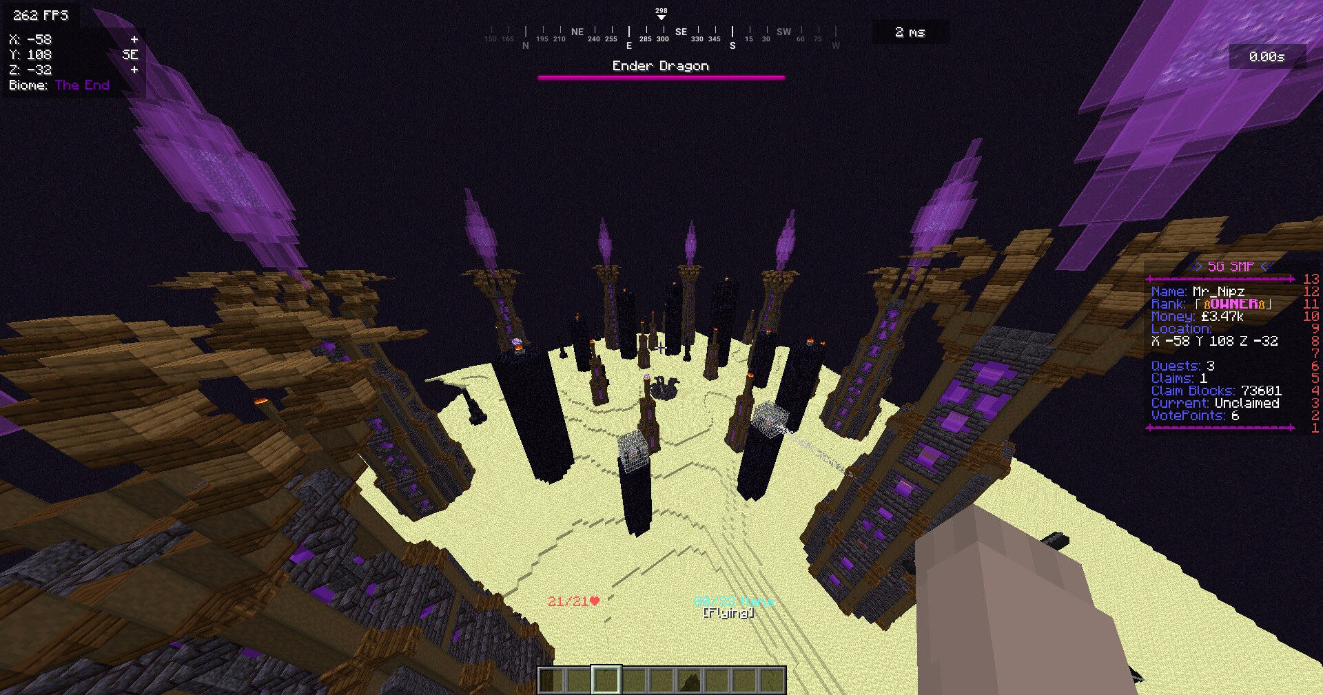 Custom End Island Minecraft Map