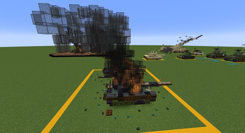 T-72 Wreck/Destroyed 1.5:1 Minecraft Map