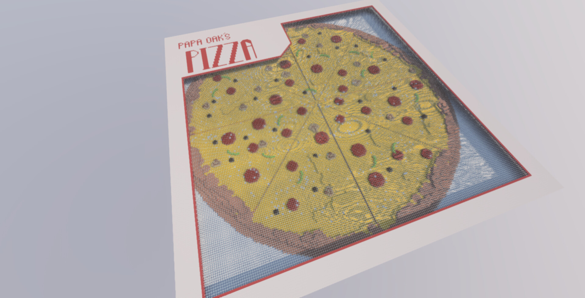 3D Art "Pizza" Minecraft Map
