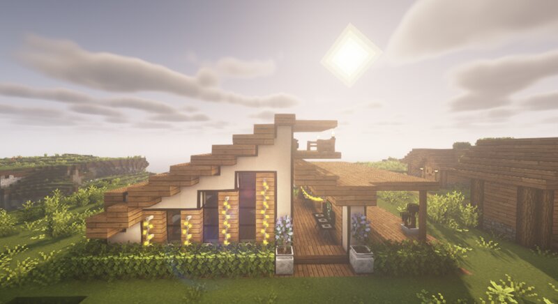 House and cafe Minecraft Map